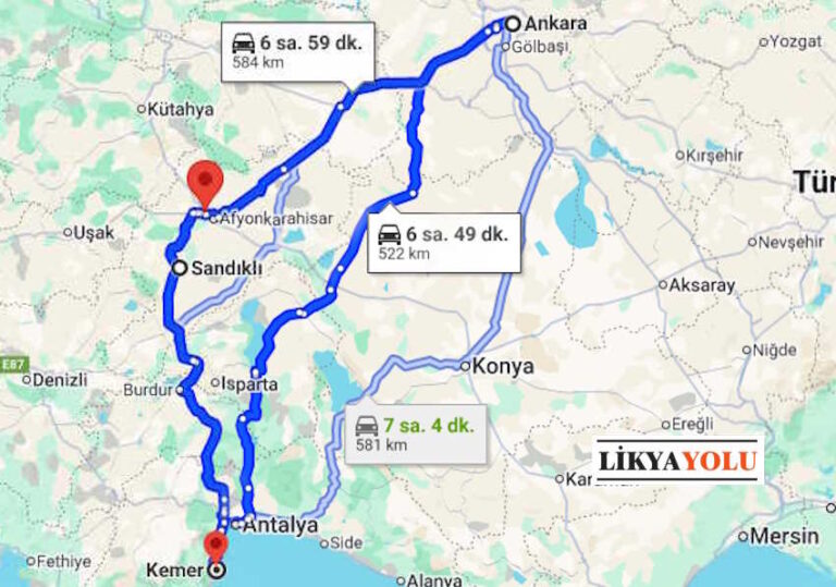 Kemer Yol Tarifi: Ankara Kemer Yol Tavsiyesi (En Kısa Rota)
